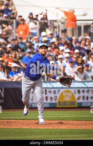 Chicago Cubs second baseman Nick Madrigal throws out St. Louis ...