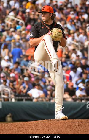San Francisco Giants pitcher Erik Miller during a baseball game against the Boston Red Sox in ...