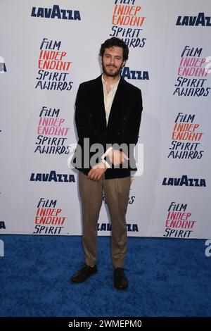 Adam Brody arrives at the Film Independent Spirit Awards on Sunday, Feb ...
