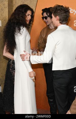 Dune Part Two Timothee Chalamet & Zendaya poster Stock Photo - Alamy