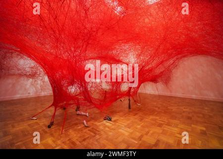 Absence Embodied, An interwoven installation of intricately woven ...