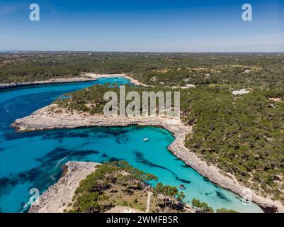 Calo des Borgit, Santanyi, Parc Natural de Mondragó, Mallorca, Balearic ...