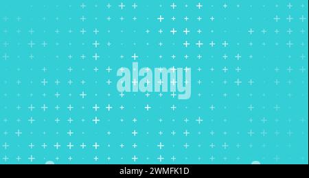 Blue Mathematical Plus Symbols Pattern. Math Design Elements Background ...