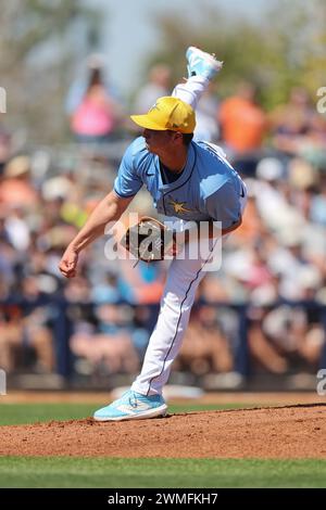 Tampa Bay Rays pitcher Logan Workman poses for a portrait during photo ...