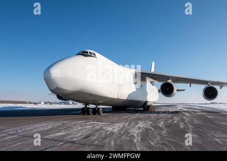 Wide body transport cargo aircraft isolated on white background Stock ...