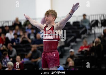 February 25, 2024: Gymnast Riley Loos during the 2024 Winter Cup senior ...