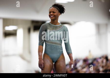 February 24, 2024: Former NCAA standout Trinity Thomas during the 2024 ...