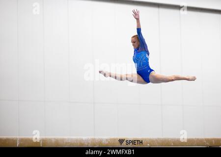 February 24, 2024: Gymnast Dulcy Caylor during the 2024 Winter Cup ...