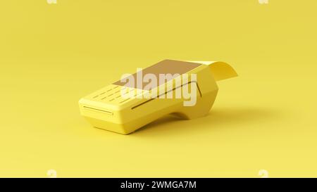 yellow payment machine or pos terminal, electronic bill payment and ...