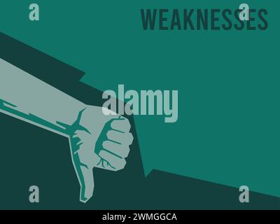 Visual representation of threats, infographics related of SWOT Stock ...
