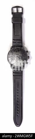 Broken smartwatch isolated on a white background Stock Photo - Alamy