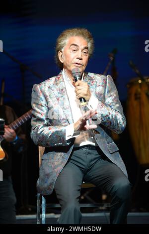 The singer, José Luis Rodríguez 'El Puma', during his final concert of ...