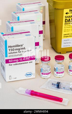 Emicizumab, sold under the brand name Hemlibra, is a humanized ...