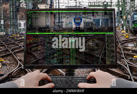 Symbolic image cyber attack, computer crime, cybercrime, computer ...