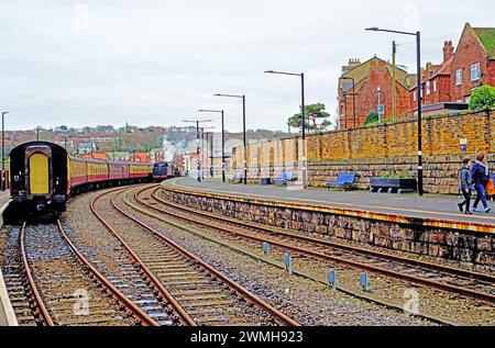 Black 5 No 5428 at Whitby Railway Station, North Yorkshire, England ...