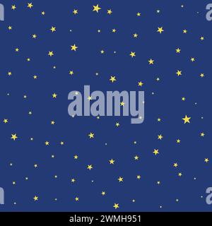 Night sky star repeatable pattern, texture, Starry sky. Vector ...