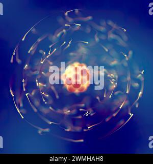 The electron cloud model helps visualize the most probable position of ...
