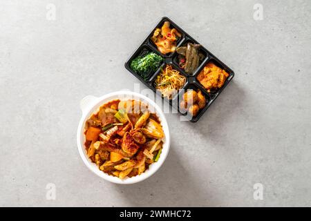 Chicken Stew Korean food dish Duck Bulgogi stir-fried spicy pork ...