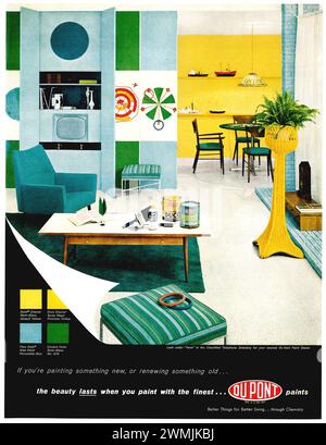 1950s USA DuPont Magazine Advert Stock Photo - Alamy