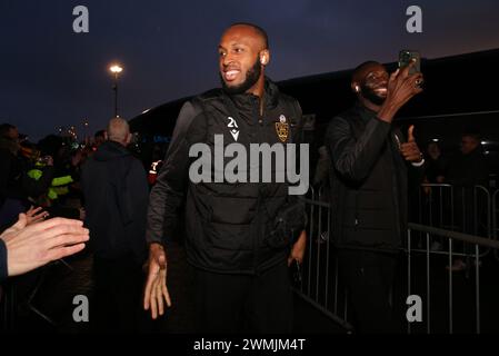 Maidstone United's Muhammadu Faal arriving before the Emirates FA Cup ...