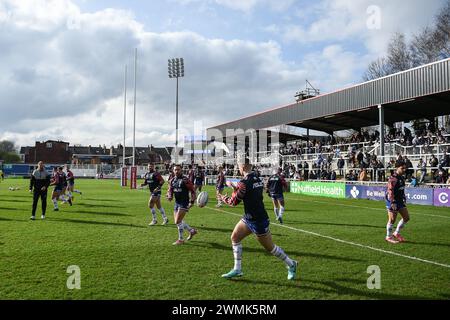 Wakefield, England - 25th February 2024 - Warm up general. Rugby League ...