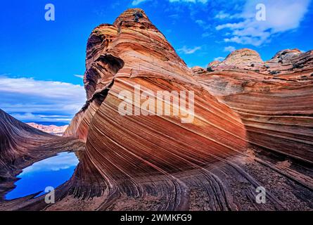 Spectacular formation of vibrant colors in swirls of fragile sandstone ...