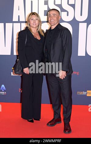 Fabio Cannavaro mit Ehefrau Daniela Arenoso Cannavaro bei der Premiere ...