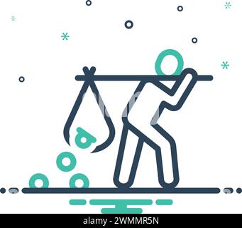 Icon for lose,squander Stock Vector Image & Art - Alamy