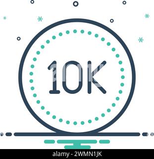 Icon for thousands,number Stock Vector Image & Art - Alamy