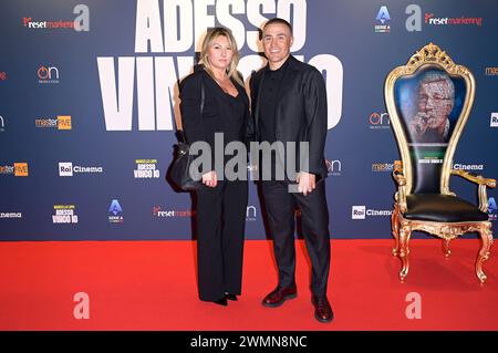 Fabio Cannavaro mit Ehefrau Daniela Arenoso Cannavaro bei der Premiere ...