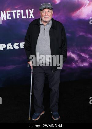 Sandy Wernick arrives at the premiere of "Spaceman" on Monday, Feb. 26 ...