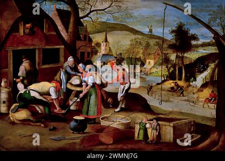 Autumn 1607 by Abel Grimmer 1570-1628, Royal Museum of Fine Arts, Antwerp, Belgium, Belgian ...