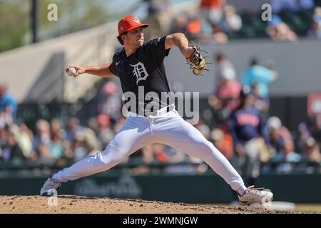 Detroit Tigers pitcher Beau Brieske throws against the Boston Red Sox ...