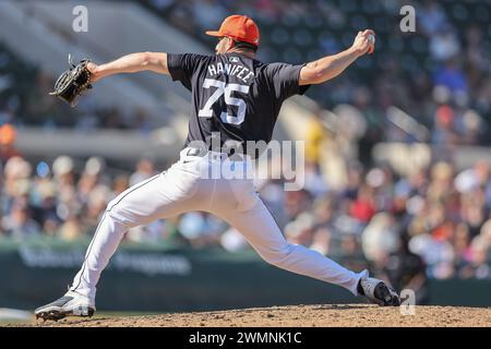 Detroit Tigers pitcher Brenan Hanifee throws against the Toronto Blue ...