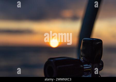 Sunset Big Island, Hawaii scuba diving concept Stock Photo - Alamy