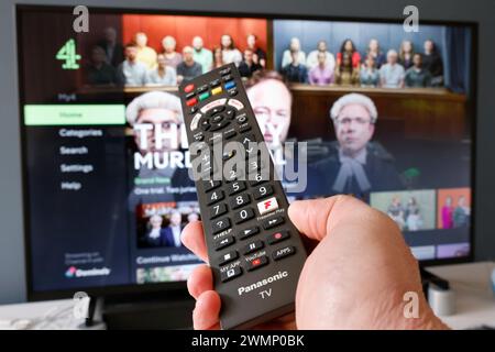 TV remote control, Panasonic TV, streaming TV, home entertainment. - 27 ...