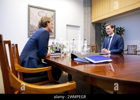 THE HAGUE – Party leaders Laurens Dassen (Volt) and Joost Eerdmans ...