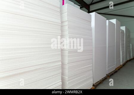 Blocks of foam rubber in warehouse Stock Photo - Alamy
