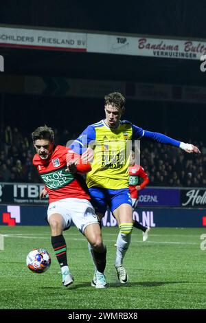 LEEUWARDEN - (l-r) Bart van Rooij of NEC Nijmegen, Agustin Anello of SC ...