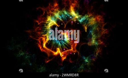 Abstract Light Circular Particle Animations Stock Photo - Alamy
