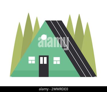 cozy bungalow cartoon vector illustration Stock Vector Image & Art - Alamy