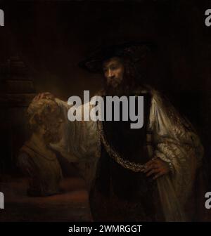 'Aristotle with a Bust of Homer' is a 1653 painting by Rembrandt ...