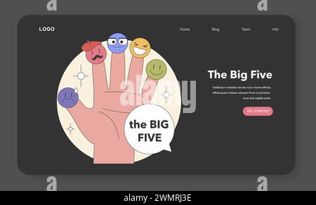 The Big Five Personality Traits conceptualized as emotive finger ...