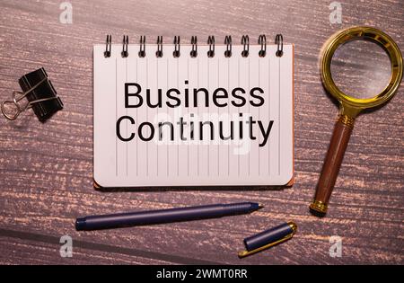 Business continuity text concept isolated over white background Stock ...