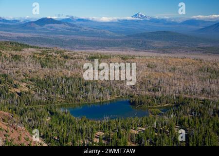 Little Three Creek Lake from Tam McArthur Rim Trail, Three Sisters ...