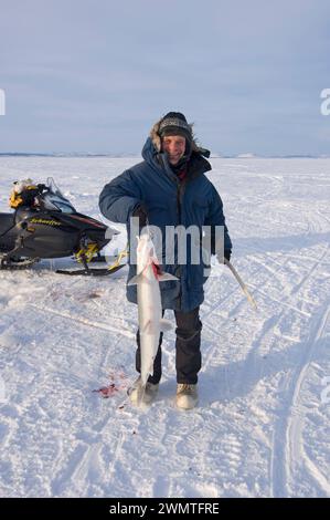 Steven kazlowski nature photographer guide ice fishing for sheefish on ...