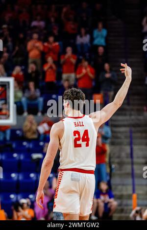 Clemson, SC, USA. 27th Feb, 2024. Pittsburgh Panthers guard Jaland Lowe ...