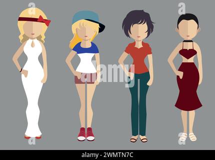 Vector Modern people avatars set Stock Vector Image & Art - Alamy