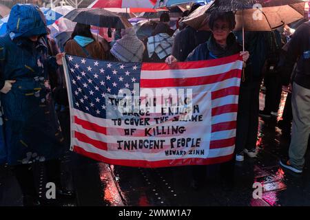 People hold a vigil for Aaron Bushnell, a 25-year-old service member of ...