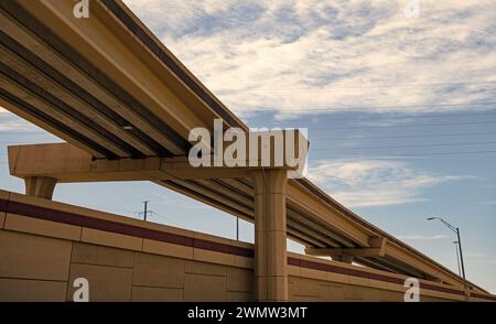 structural roadway. road junction. flyover architecture of transport ...